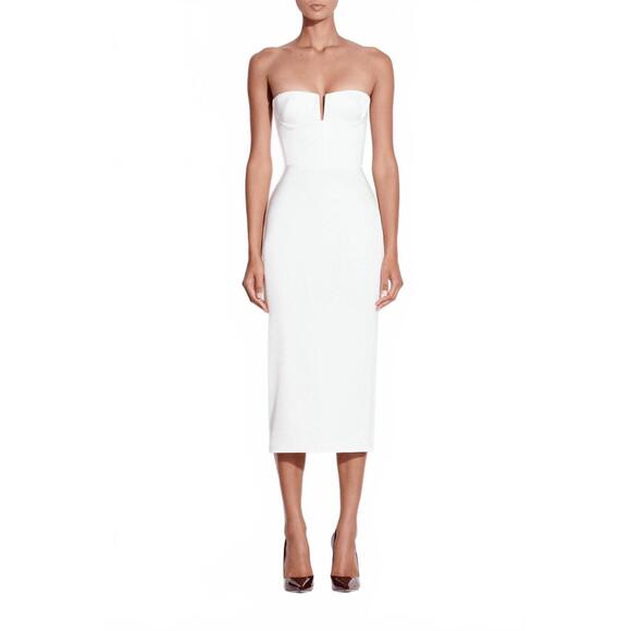 Alex Perry | Dresses | New Alex Perry Strapless Cup Dress Satin Crepe ...